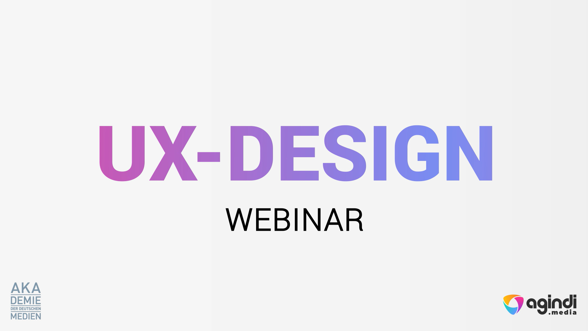 UX-Design Webinar | Blog | agindi GmbH